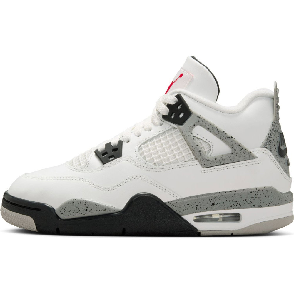 Air Jordan 4 Retro Weiß Cement Kinder GS - Basket4Ballers