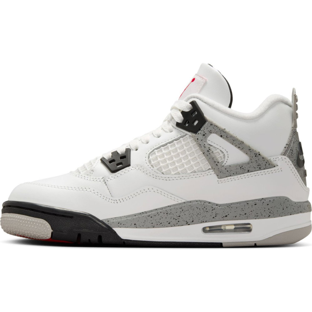 Air Jordan 4 Retro Weiß Cement Kinder GS - Basket4Ballers