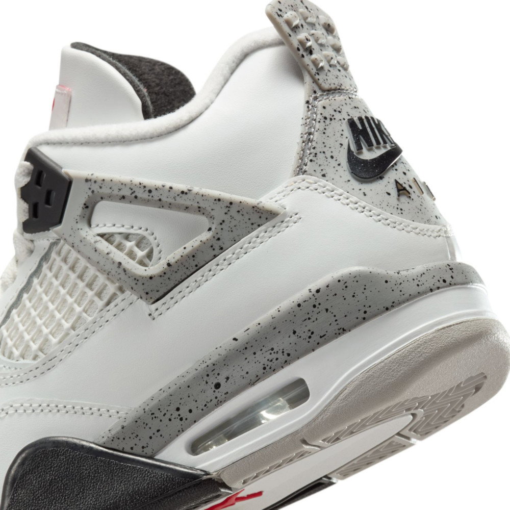 Air Jordan 4 Retro Weiß Cement Kinder GS - Basket4Ballers